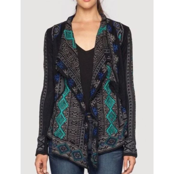 Johnny Was | Sweaters | Johnny Was Biya Embroidered Boho Geometric ...